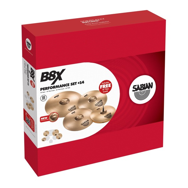 DISC Sabian B8X Performance Cymbal Set with 14" Thin Crash | Gear4music