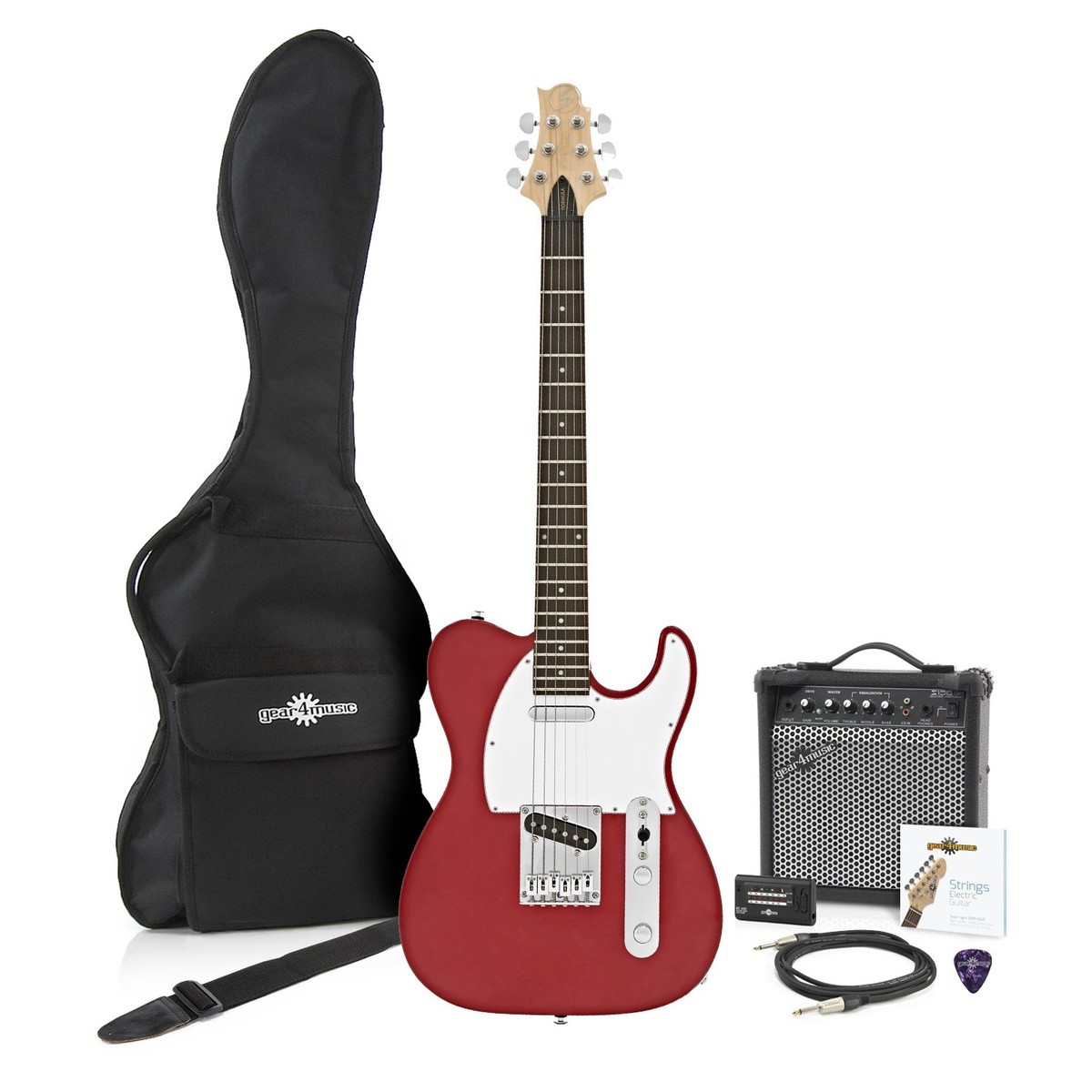 Greg Bennett Formula FA-1 + Kit con Ampli - Rojo | Gear4music
