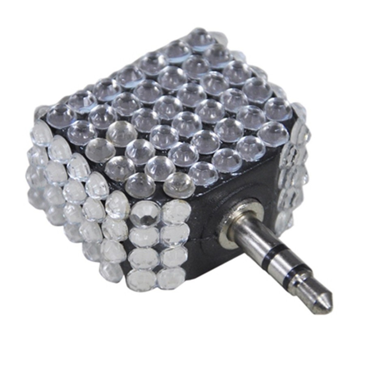 DISC Electrovision Stereo Plug To Stereo Sockets Adaptor, Crystal at ...