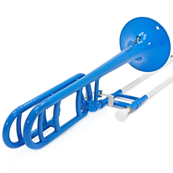 playLITE Hybrid Trombone by Gear4music, Blue - Nearly New at Gear4music