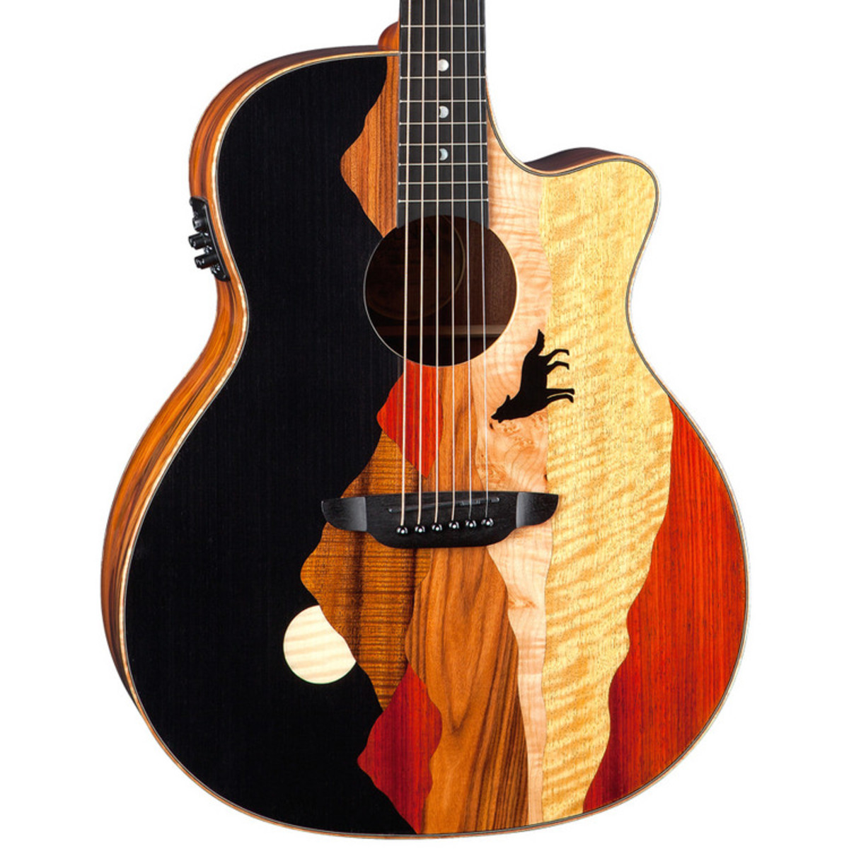 Luna Vista Wolf Electro Acoustic W/ Case - Nearly New at Gear4music