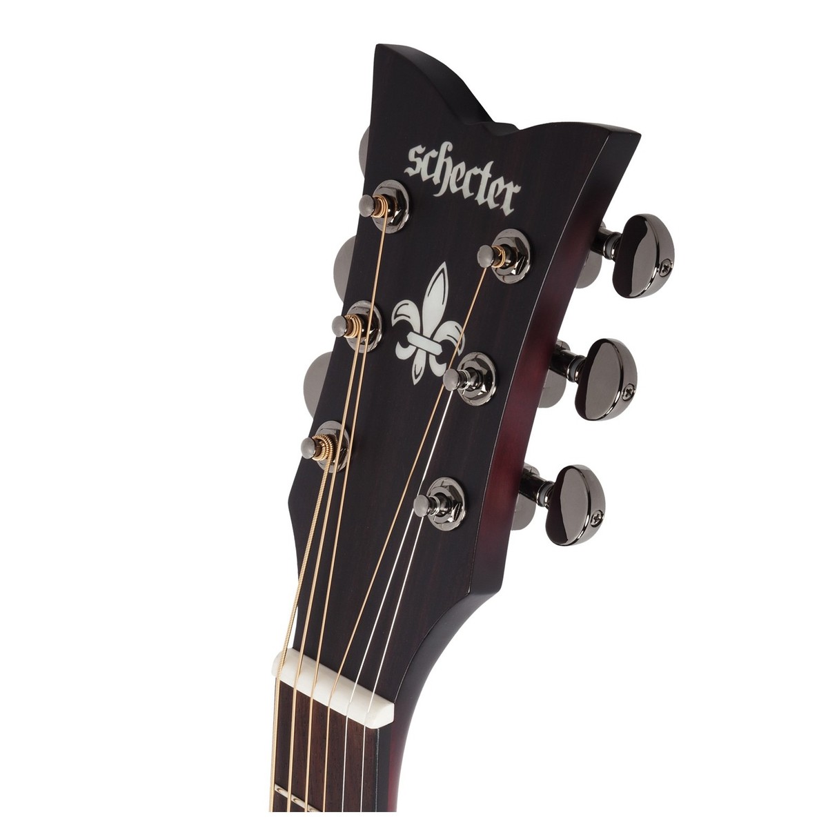 Schecter Orleans Stage Acoustic Guitar, Vampyre Red Burst Satin at ...