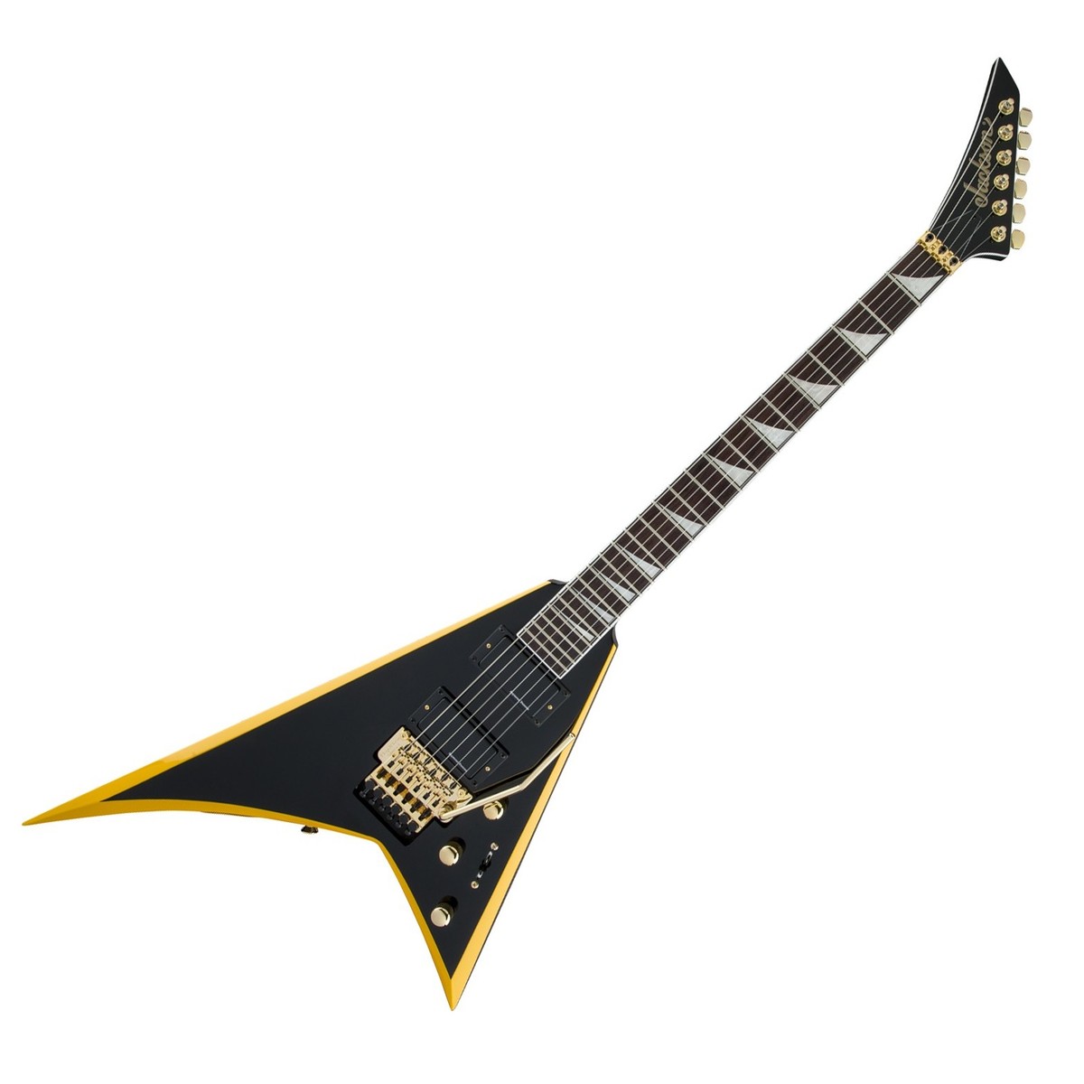 DISC Jackson RRX24 X Series Rhoads, Black w/ Yellow Bevels at Gear4music