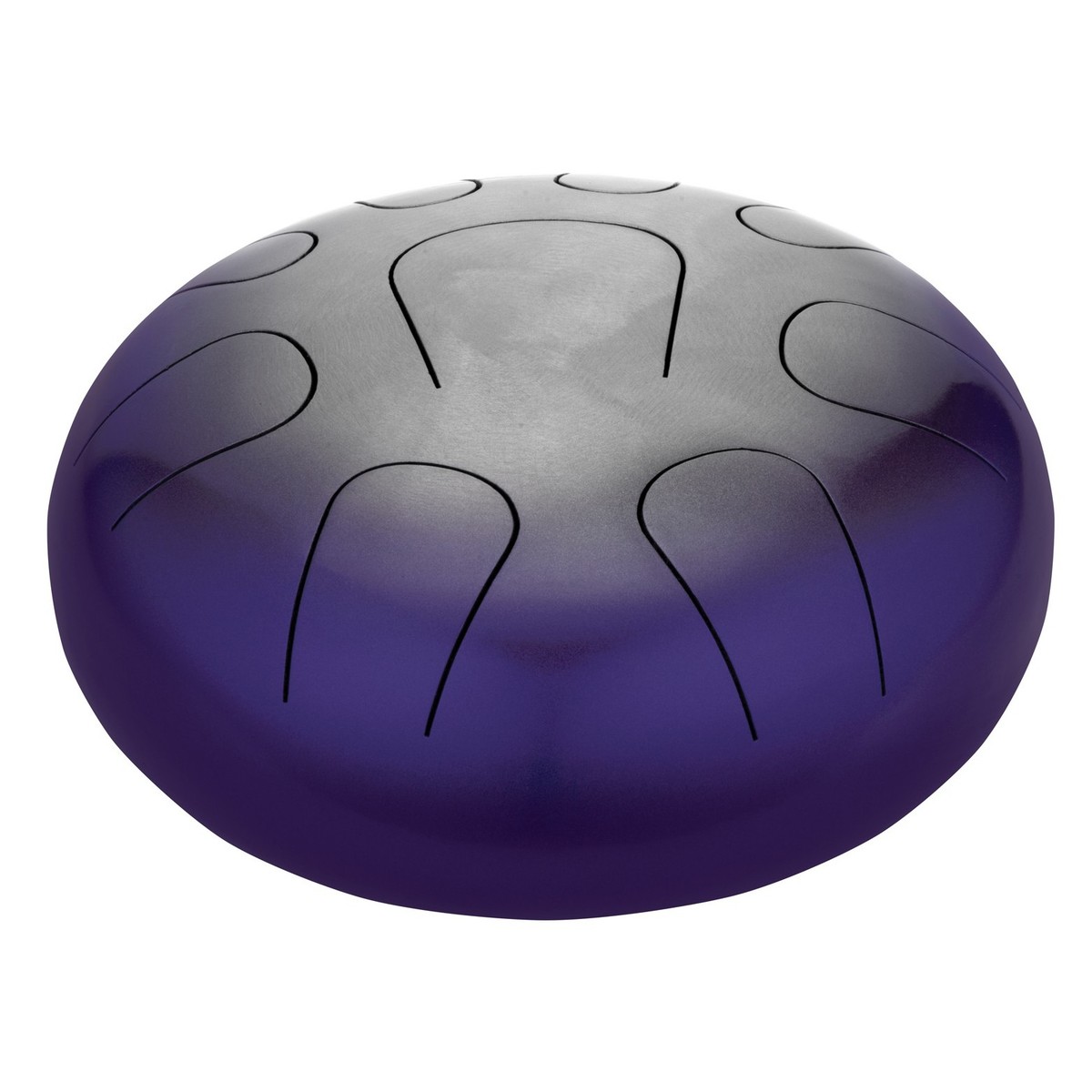 DISC Pearl 9 Note Tongue Drum Ake Bono, Purple Burst | Gear4music