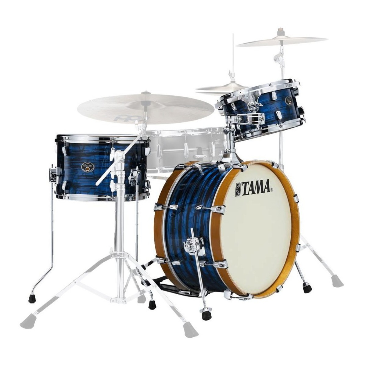 Tama Silverstar Vintage 20" 3pc Shallow Shell Pack, Blue Onyx at Gear4music