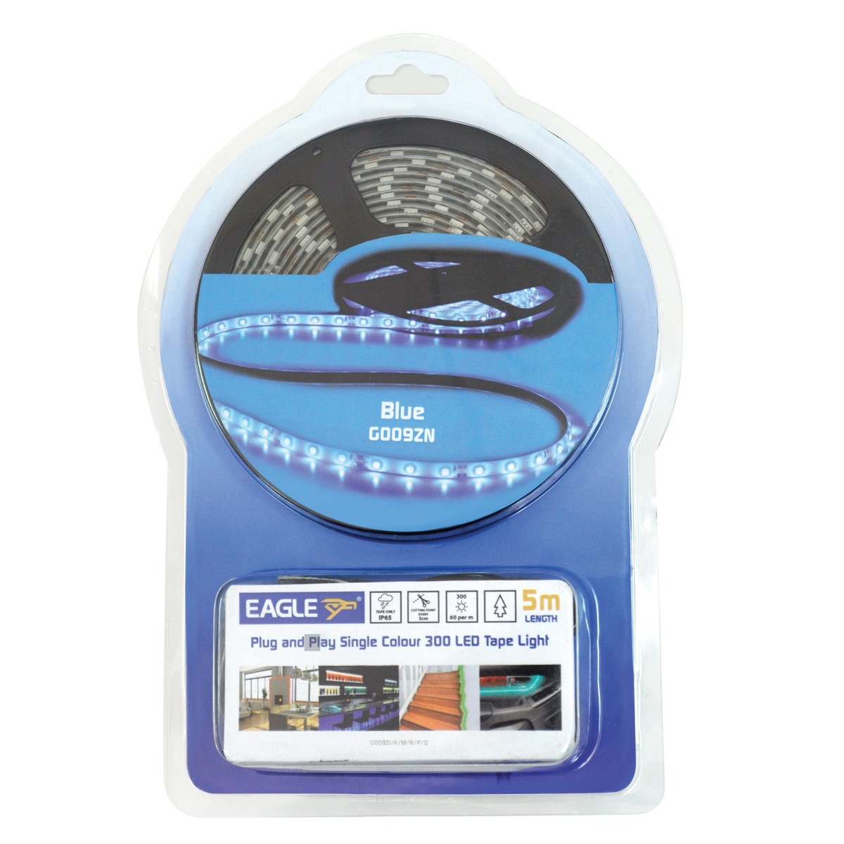 SONDERANGEBOT Eagle IP65 LED Band Light Kit 5m mit Inline-PSU, Blue ...