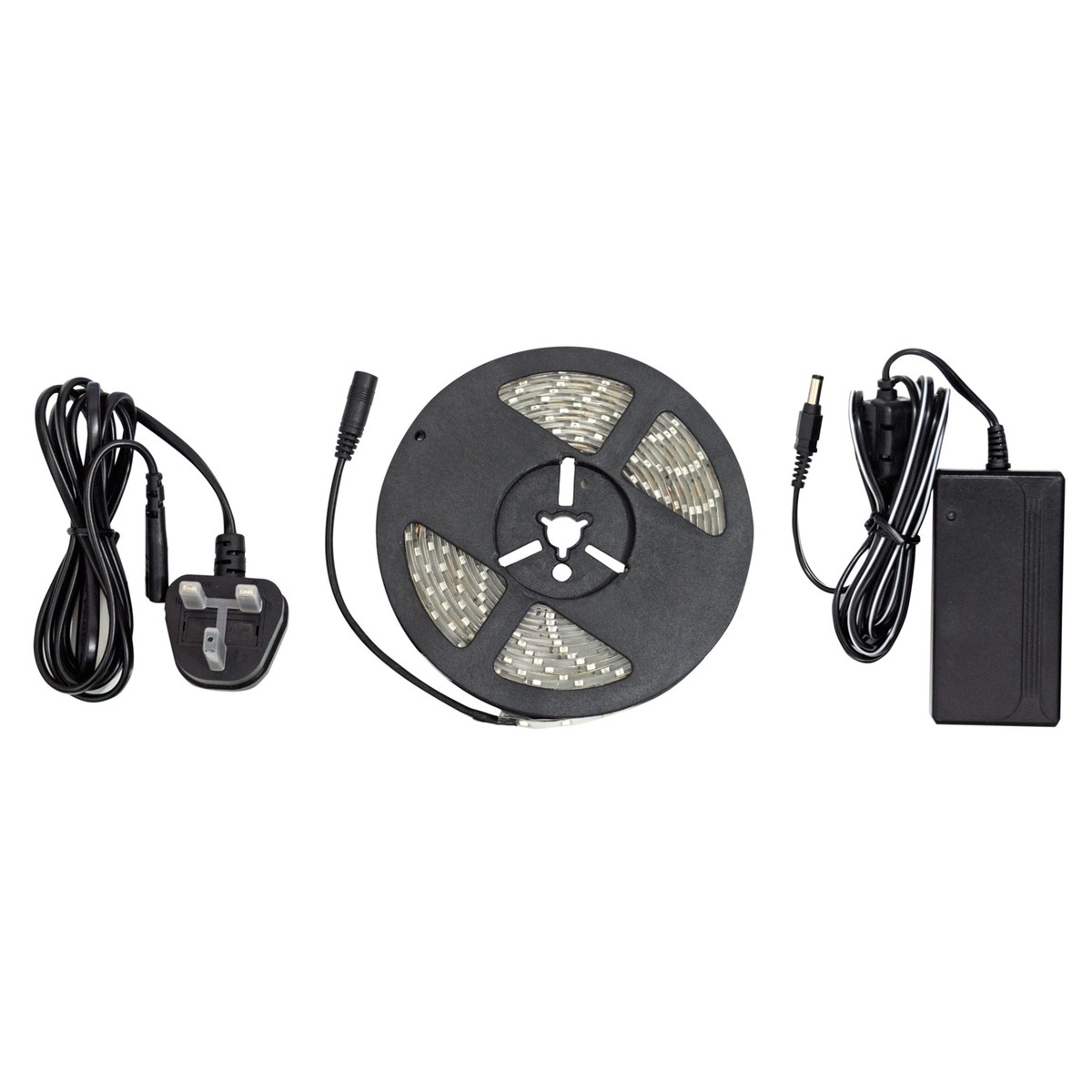 DISC Eagle IP65 LED Tape Light Kit 5m With In-Line PSU, Warm White at ...