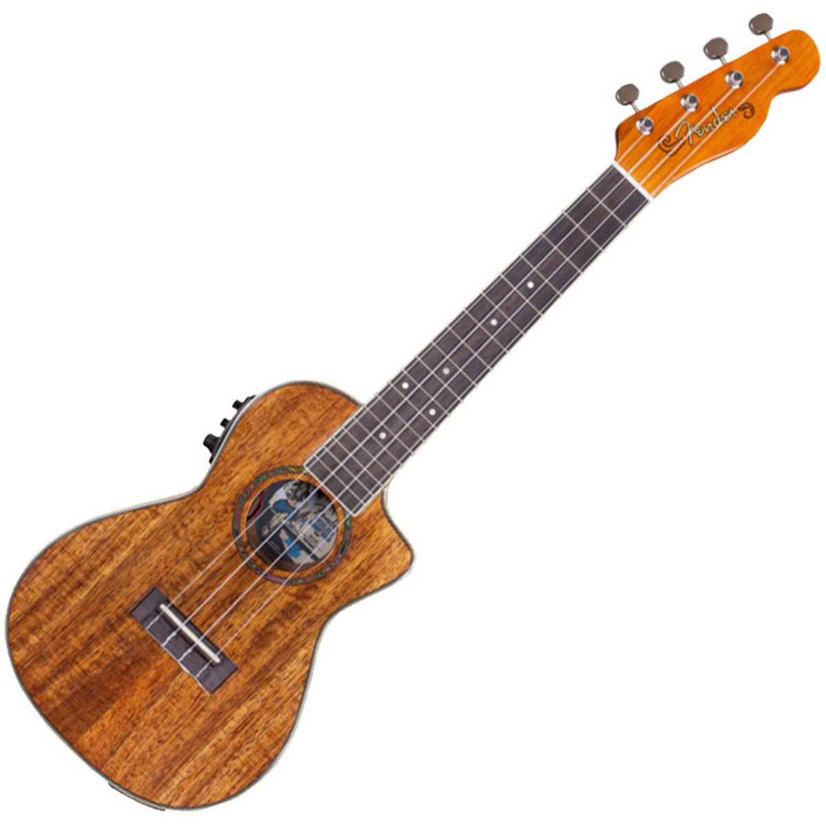 DISC Fender Ukulele Mino'Aka Concert Electro Ukulele, Natural - Nearly ...