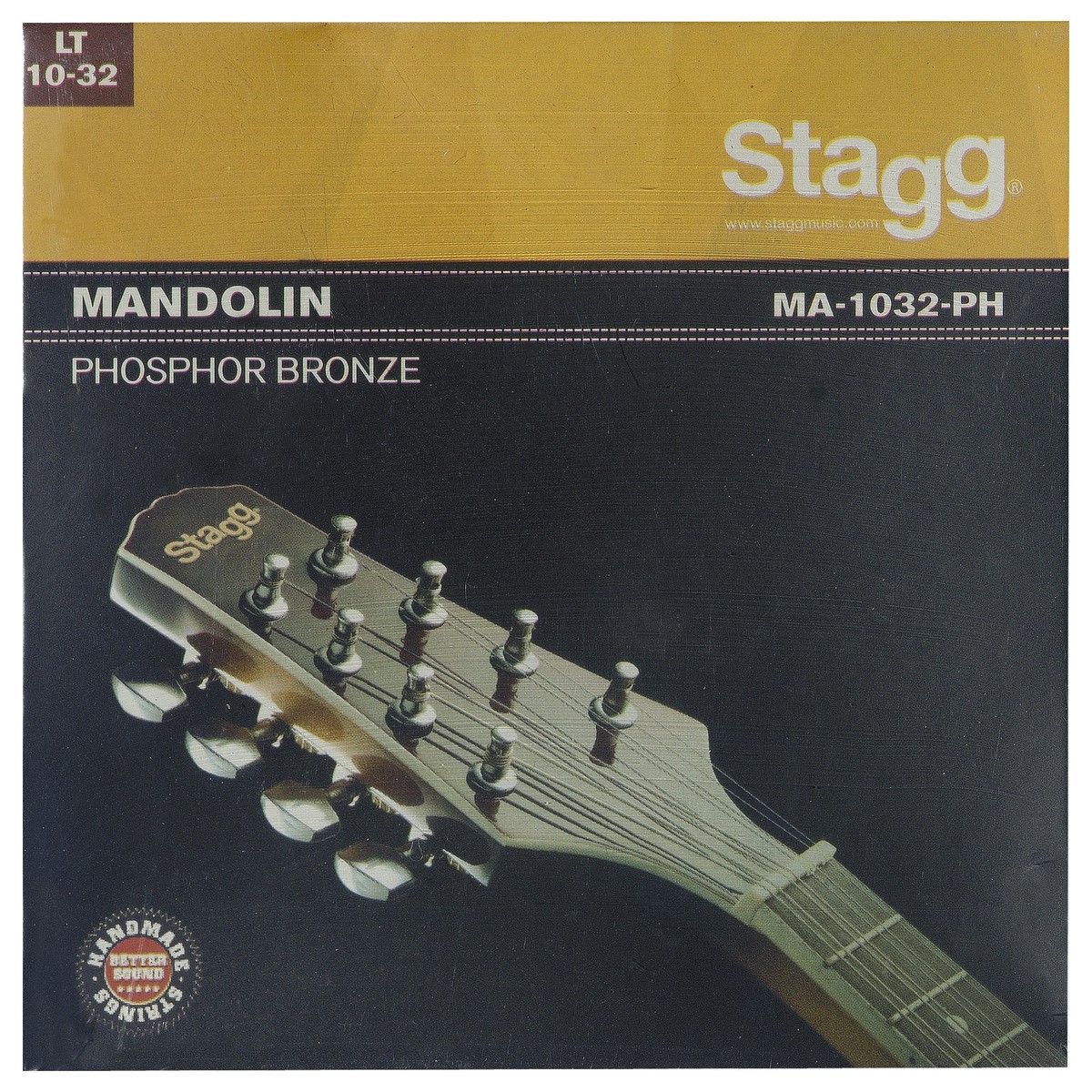 DISC Stagg Mandolin 4 String Set Phosphor Bronze Lite at Gear4music