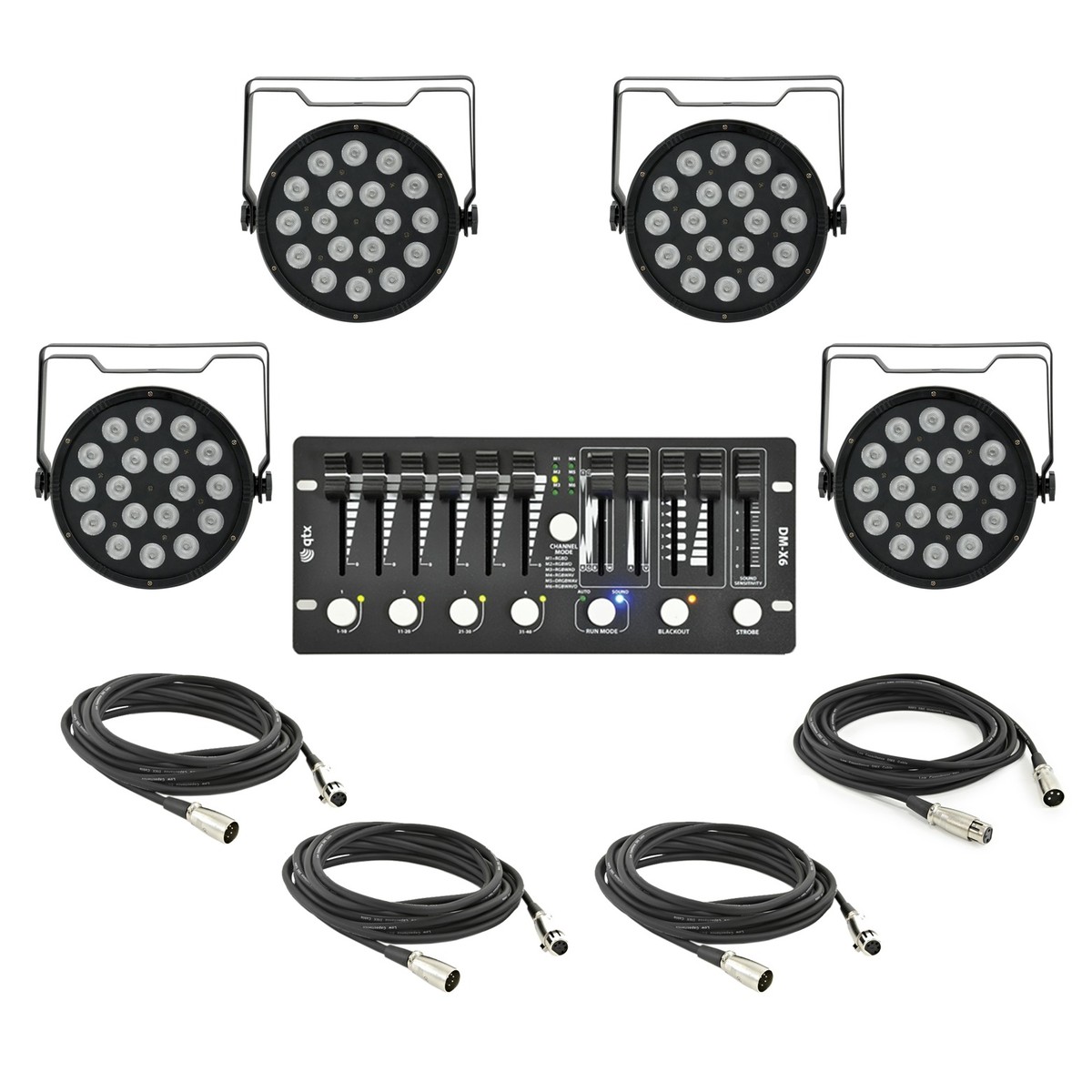 QTX PAR100 Bundle with DMX Controller | Gear4music