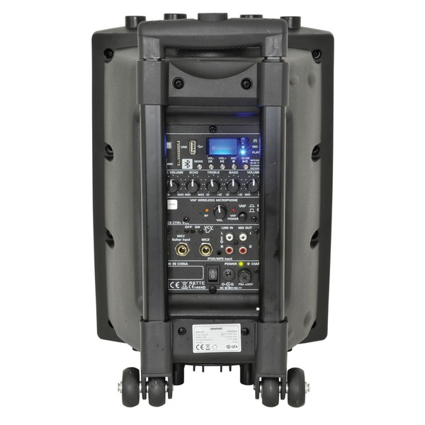 QTX QR8 Portable PA Speaker With Wireless Microphone at Gear4music