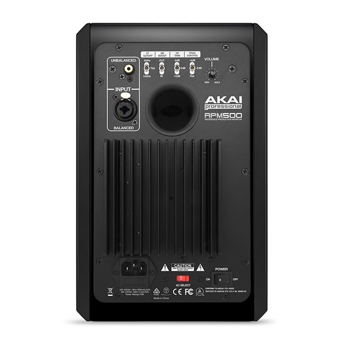 Akai RPM 500 Active Studio Monitor, Black (Single) | Gear4music