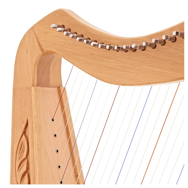 19 String Harp with Levers by Gear4music at Gear4music