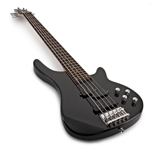 Chicago 5 String Bass Guitar by Gear4music, Black at Gear4music