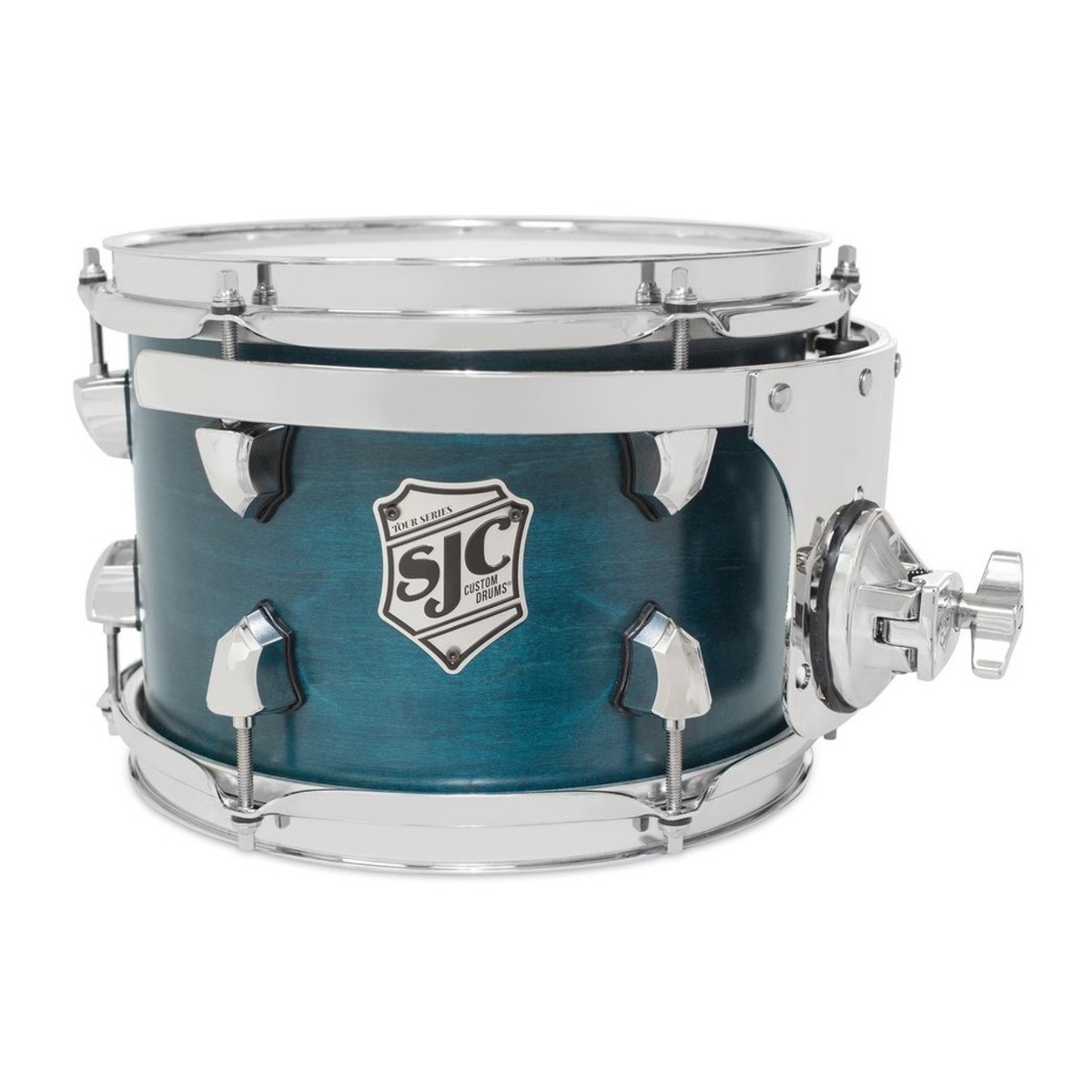 DISC SJC Drums Tour Series 10'' x 7'' Rack Tom, Blue con Chrome HW ...