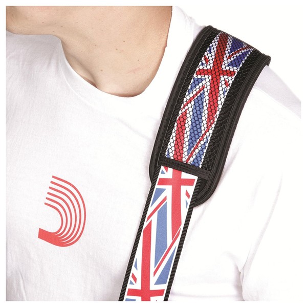 Planet Waves 50MM Strap-Union Jack w/ Pad at Gear4music