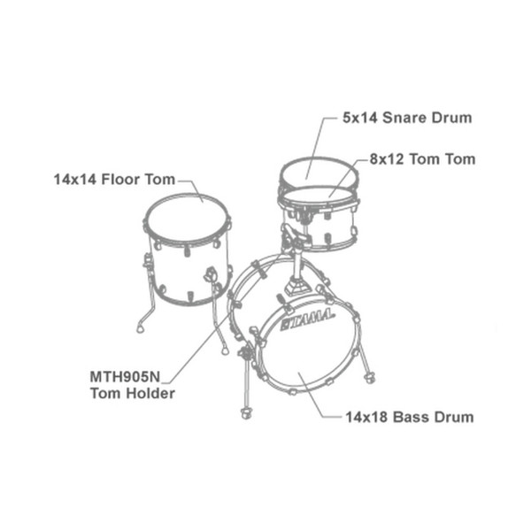 Tama Silverstar 4 Piece Jazz Drum Kit, Dark Mocha Fade With Hardware at ...