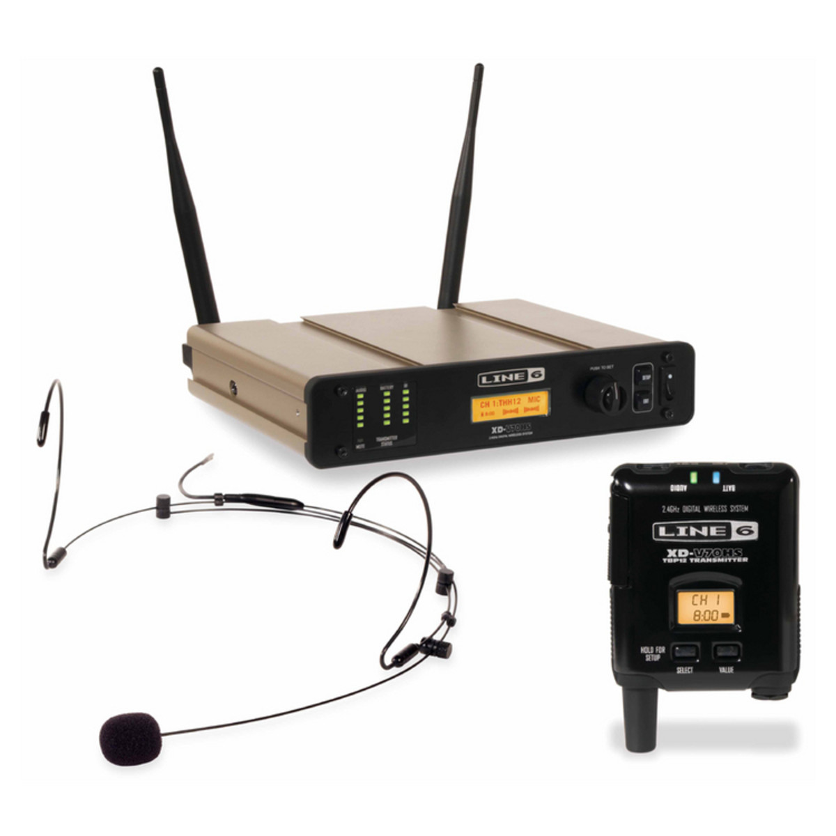 DISC Line 6 XD-V70 Digital Wireless Headset Mic. System at Gear4music