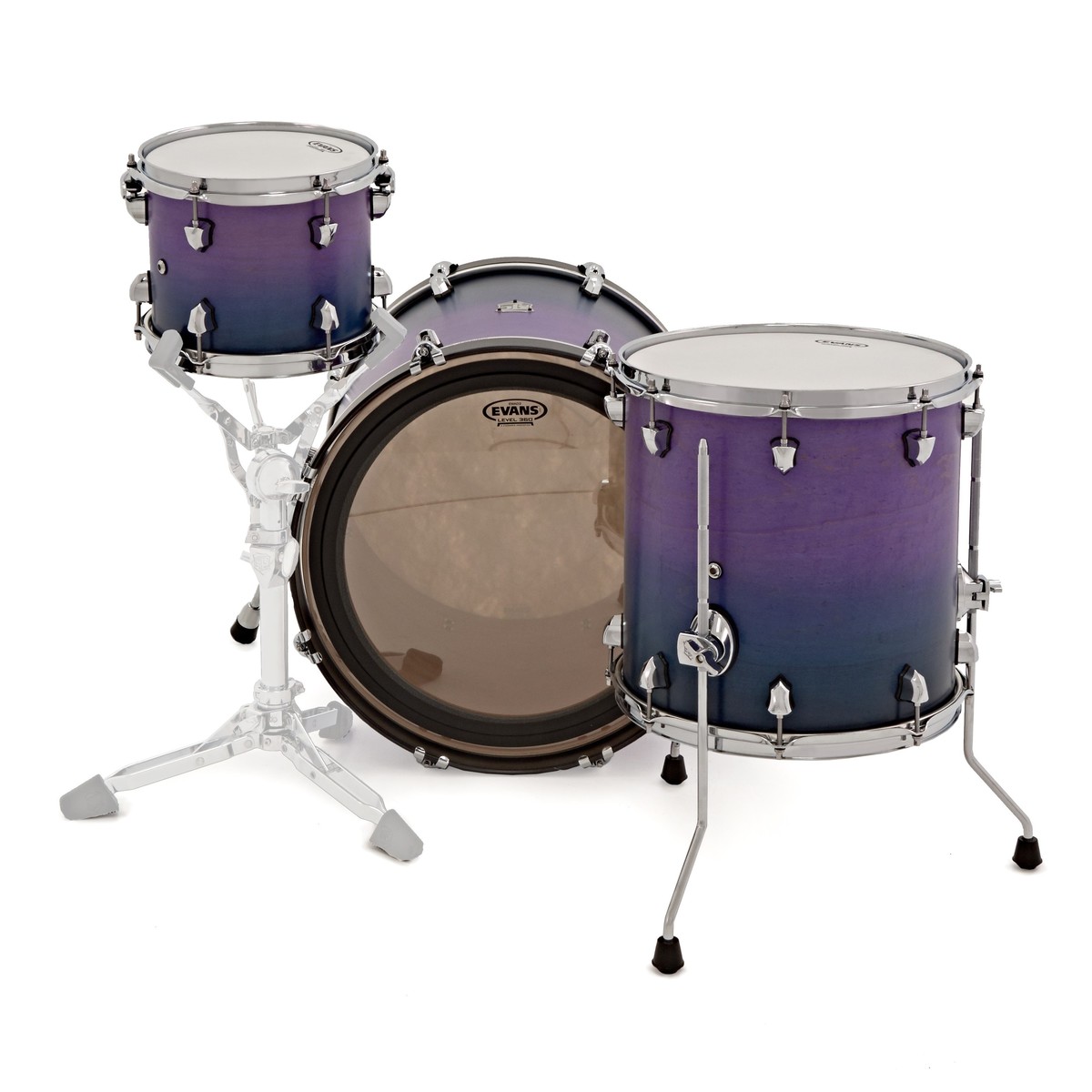 DISC SJC Drums Custom 20'' 3pc Shell Pack, Blue to Purple Fade at ...