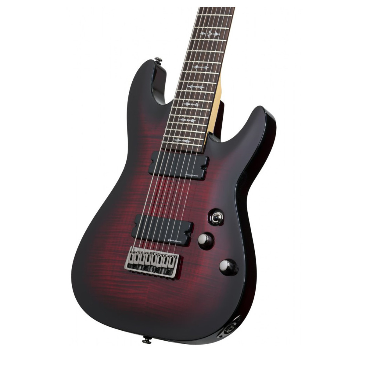DISC Schecter Demon-8 Electric Guitar, Crimson Red Burst - Nearly New ...