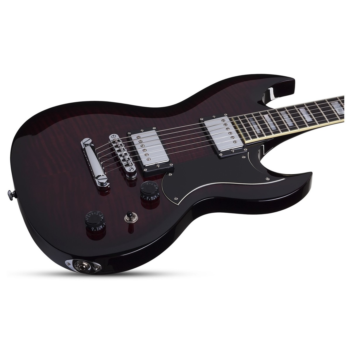 Schecter S-II Custom, See Thru Cherry Burst at Gear4music