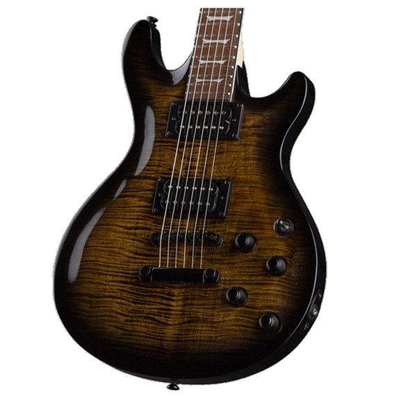 Dean Icon X Flame Top, Charcoal Burst at Gear4music