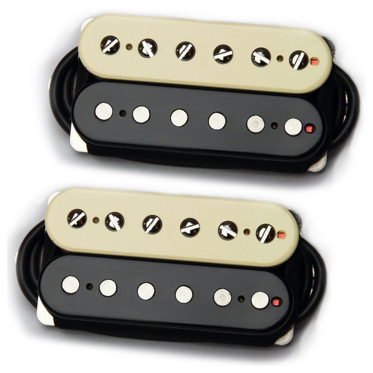 Bare Knuckle Old Guard Humbucker Set, Zebra Open 53mm at Gear4music