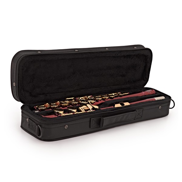 Elkhart 100FLE Student Flute, Red with Gold Lacquer Keywork at Gear4music