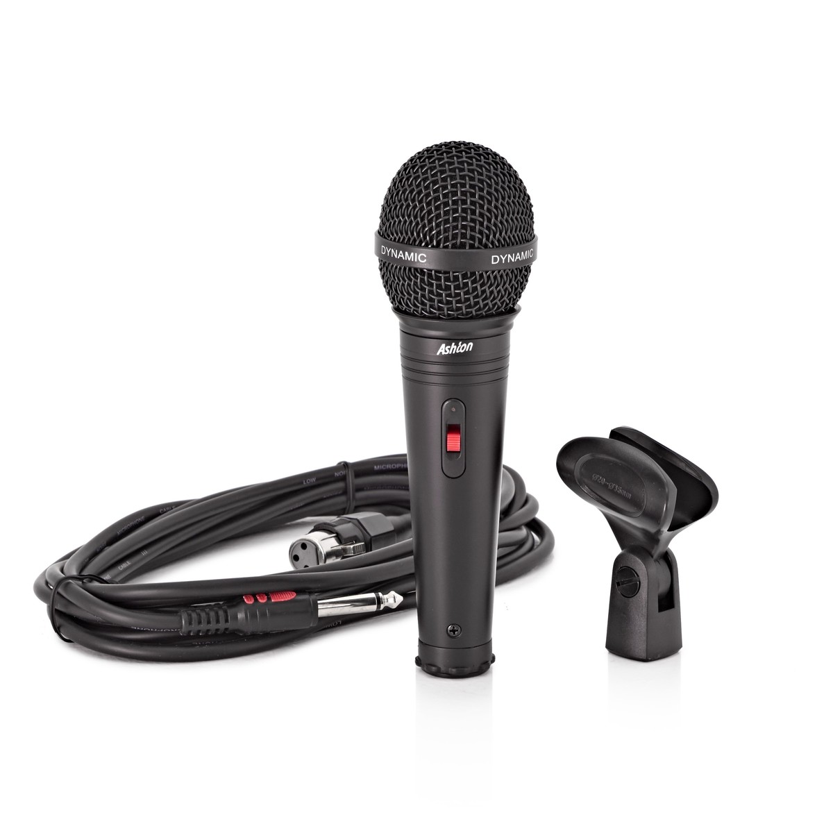DISC Micrófono dinámico Ashton DM20J, conector XLR, Black | Gear4music