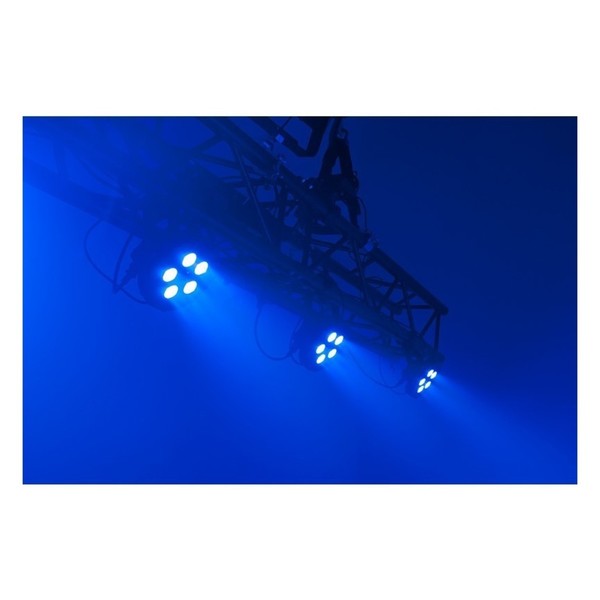 ADJ Mega Hex LED Par Cans, Four Pack with Bag & Cables at Gear4music