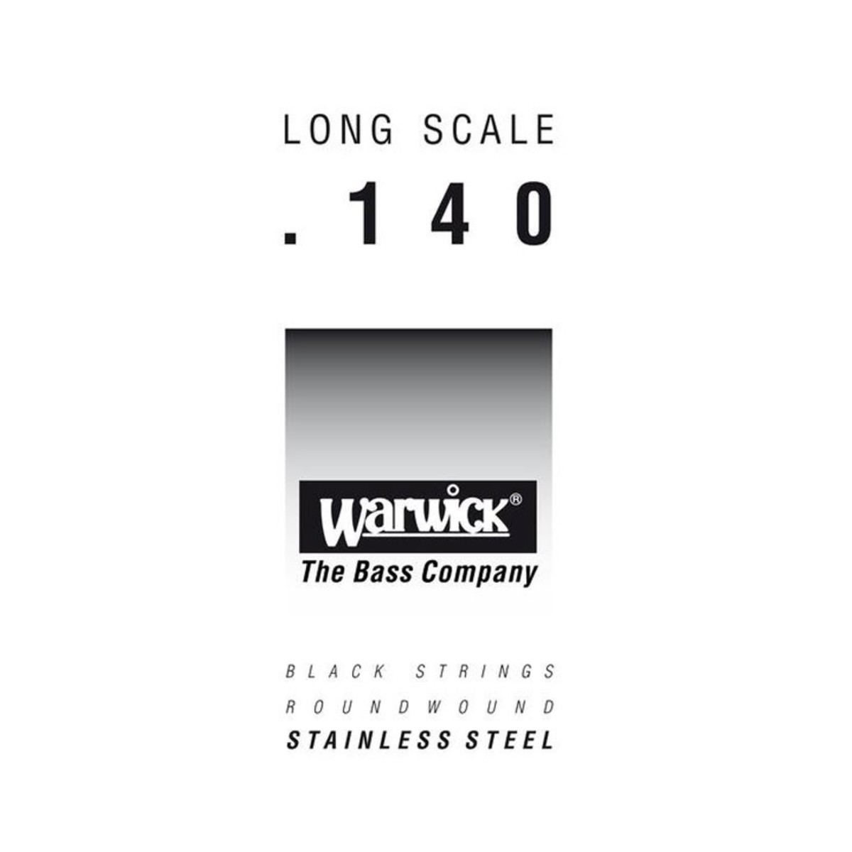 Warwick Black Label Single Bass String, 140 at Gear4music