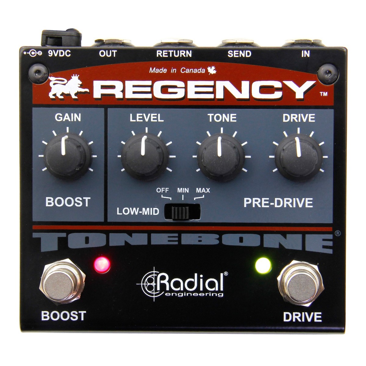 DISCRadial Tonebone Pedal Regency Pre-Drive & Booster | Gear4music