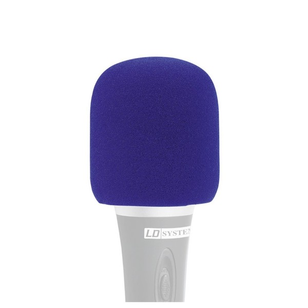 LD Systems Vocal Microphone Windscreen, Blue at Gear4music