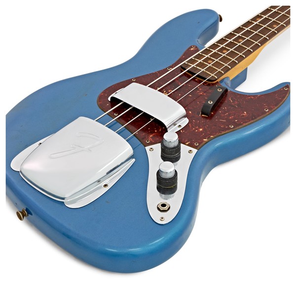 Fender Custom Shop 1960 Journeyman Relic Jazz Bass, Lake Placid Blue at Gear4music