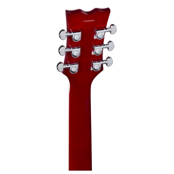 DISC Dean Shire Semi-Hollow Piezo Flame Top, Trans Red at Gear4music