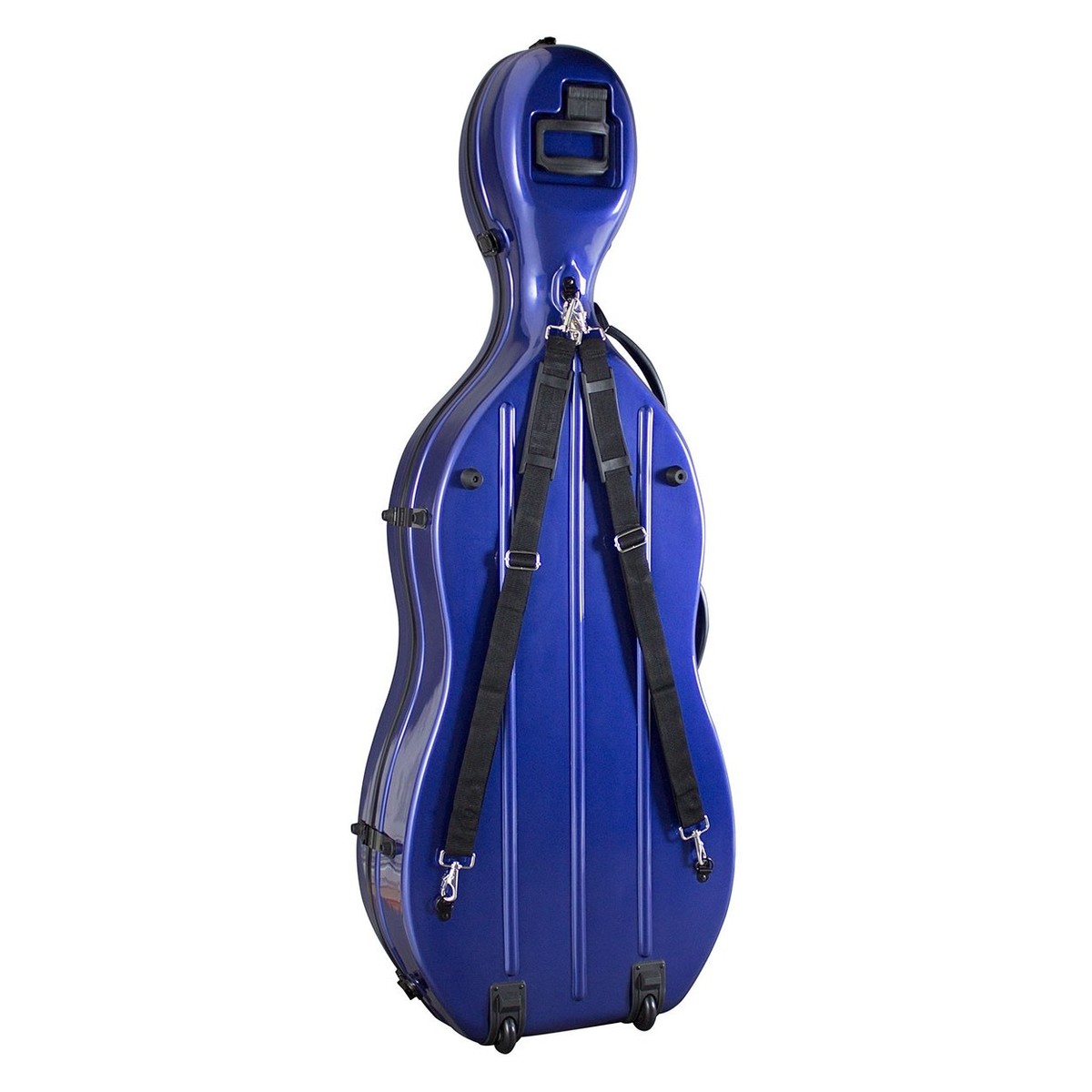 Hidersine Fibreglass Cello Case, Blue - Nearly New at Gear4music
