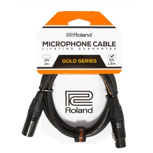 Roland Gold Series Microphone Cable, 5ft/1.5m | Gear4music