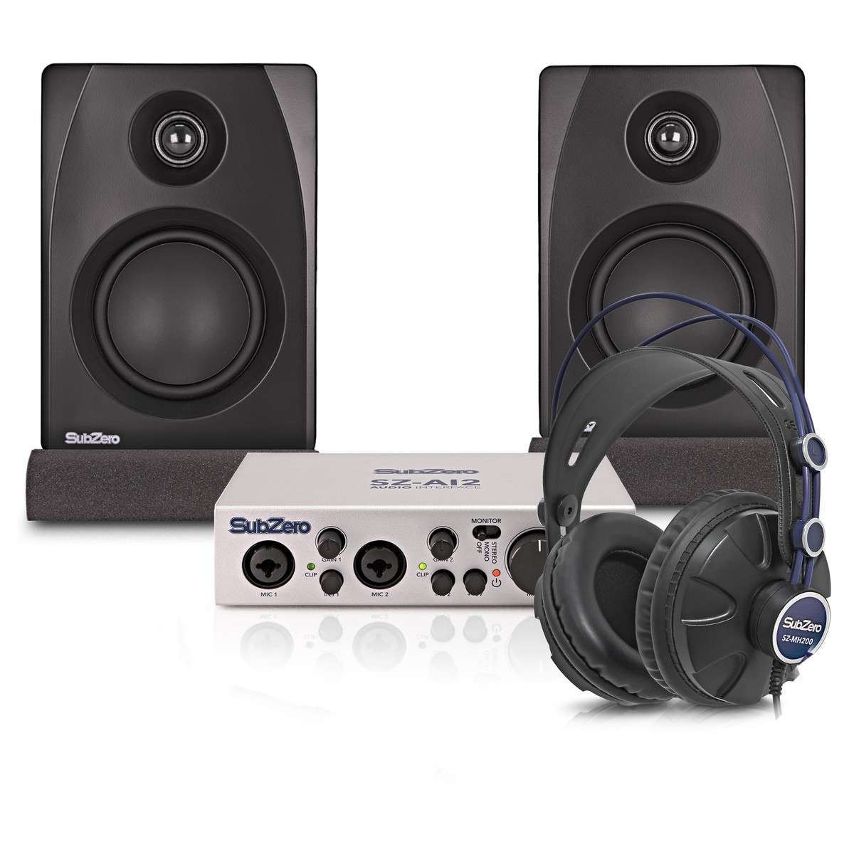 SubZero BASE-2 Instrumentalist Home Recording and Monitoring Bundle ...