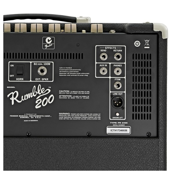 Fender Rumble 200 1x15 Bass Combo at Gear4music
