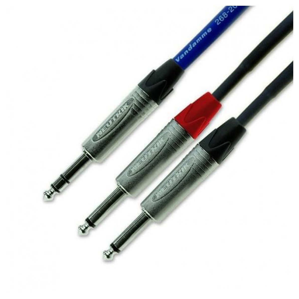 OFFLINE Van Damme Blue Series Stereo Jack - Twin Mono Cable, 1m at ...