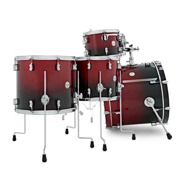 PDP Concept Maple 22'' 7pc Shell Pack, Red to Black Sparkle at Gear4music