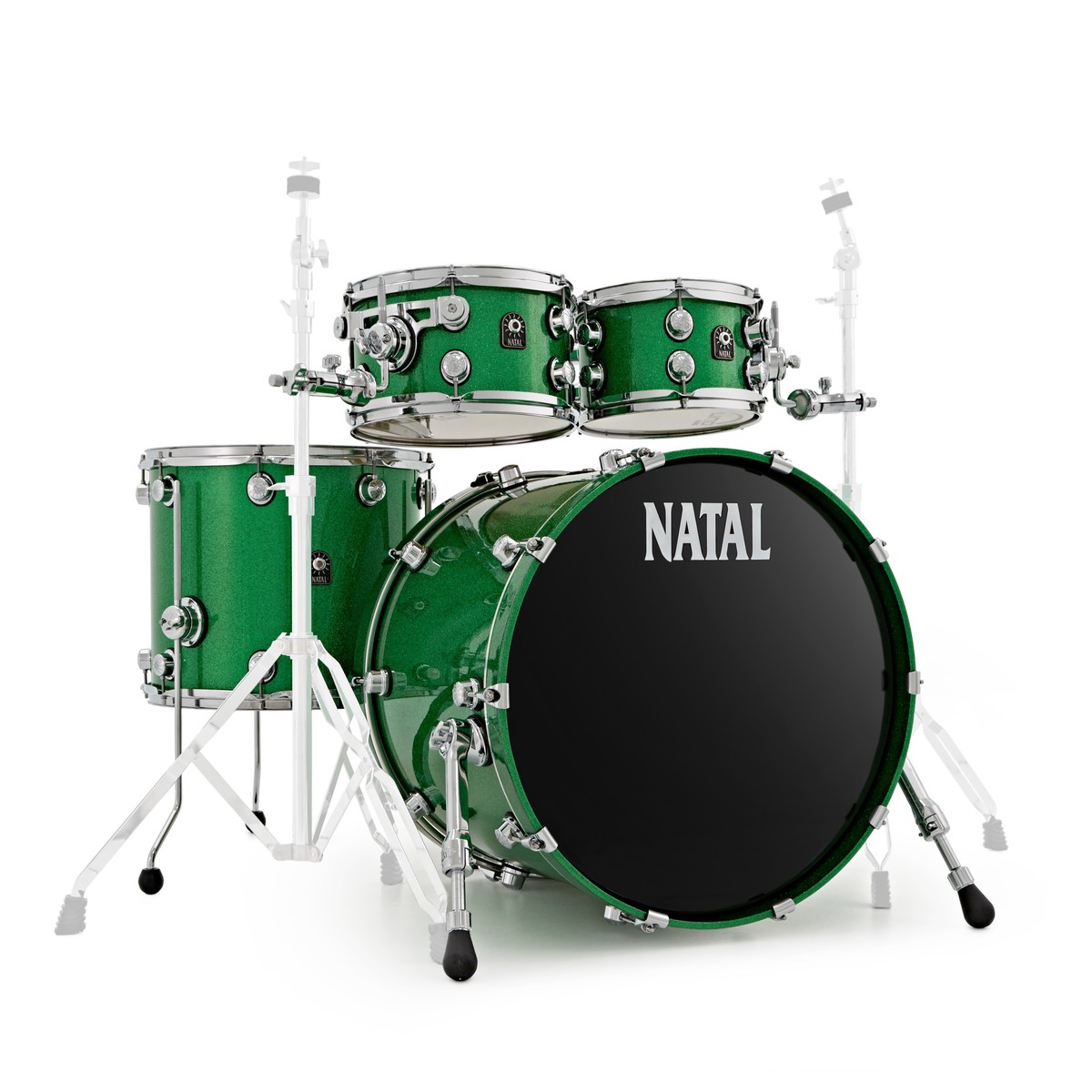 DISC Natal Originals Maple 22" UFX 4pc Shell Pack, Green Sparkle at ...