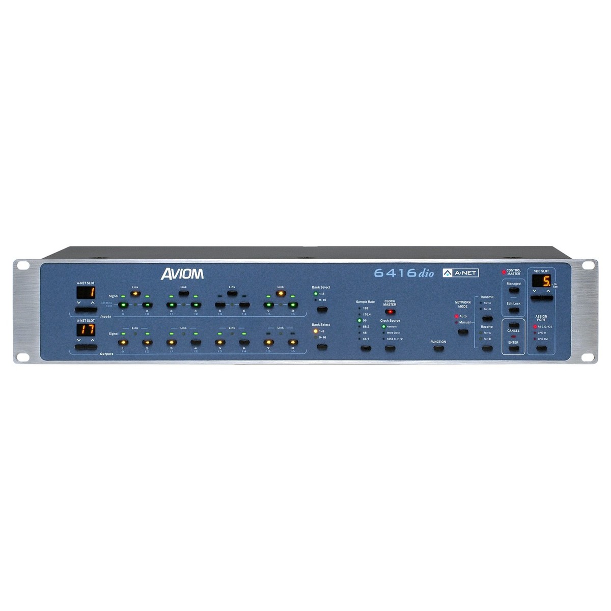 DISC Aviom 6416dio 16 Channel AES3 I/O - DB25 at Gear4music