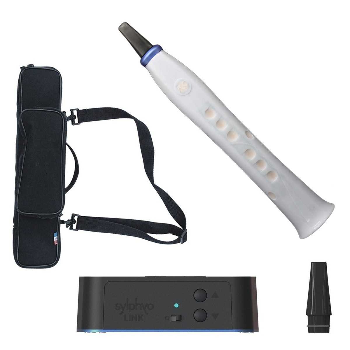 Aodyo Sylphyo Wireless Wind MIDI Controller Complete Bundle, Snow ...