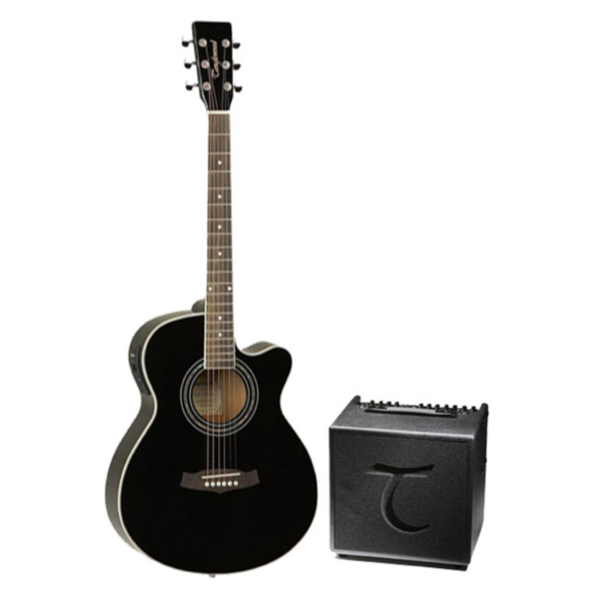 DISCTanglewood T6 Acoustic Amp & DBTSFCE Electro Acoustic Pack, Black ...