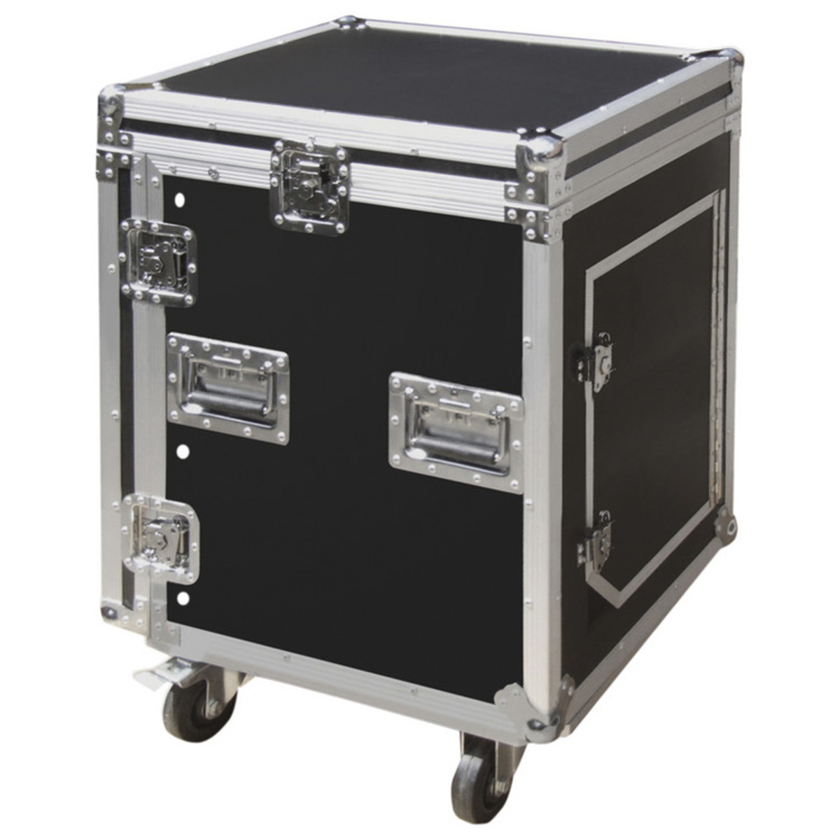 DISC Electrovision Semi Flight 12U Rack Case with Lid and Castors at ...