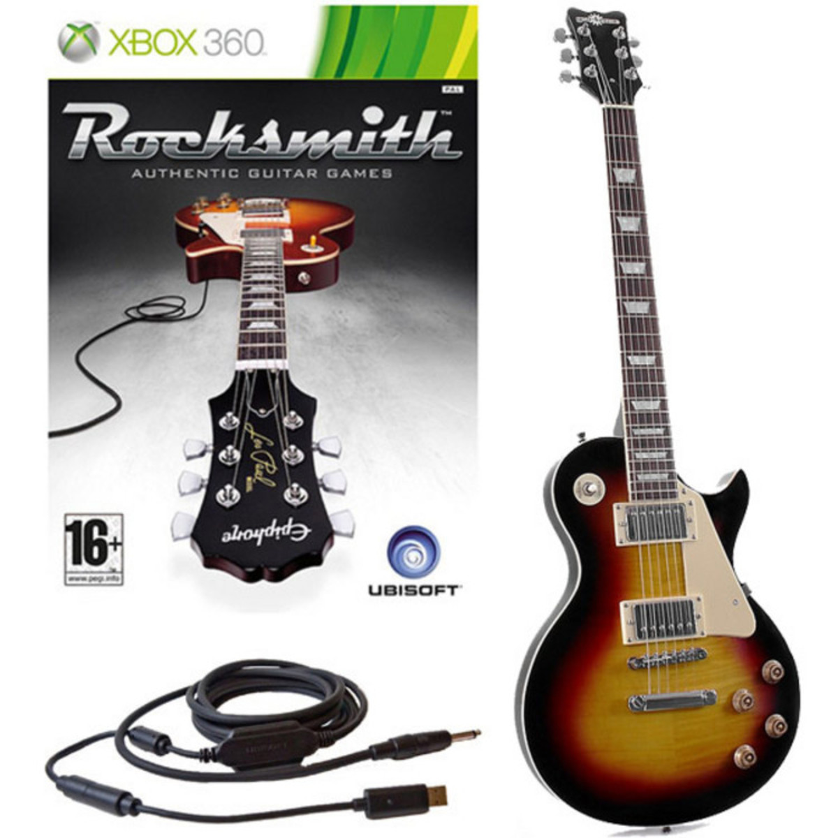 DISC Rocksmith Xbox 360 + New Jersey Electric Guitar, Sunburst | Gear4music