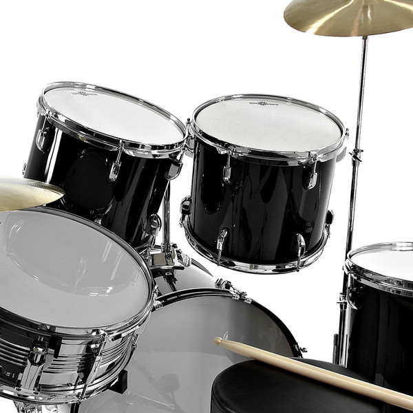 GD-5 Drum Kit by Gear4music, 5 Piece, BLACK - Nearly New at Gear4music
