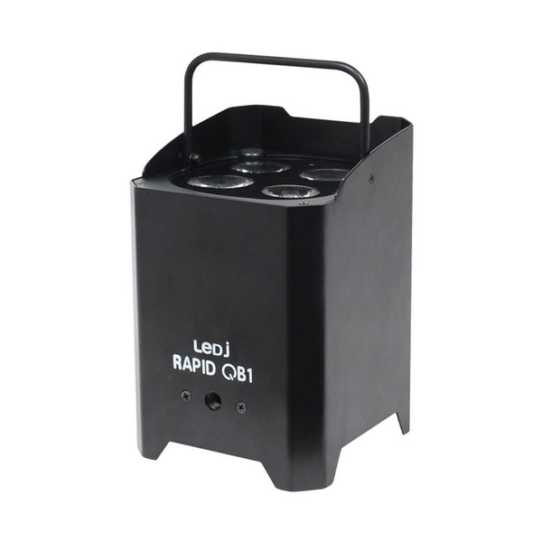 LEDJ QB1 RGBA LED Uplighter, Black, Eight Pack with Charge Case at ...