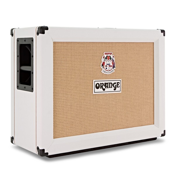 Orange PPC212OB 2x12 Open Back Speaker Cab, White at Gear4music